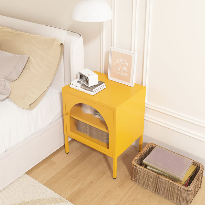 Ebern Designs Geanino Steel End Table | Wayfair